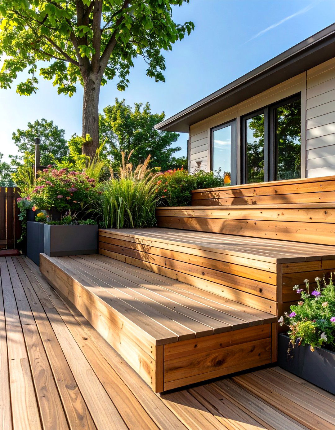 30 Functional Deck Bench Ideas for Extra Seating - We Love Home Blog