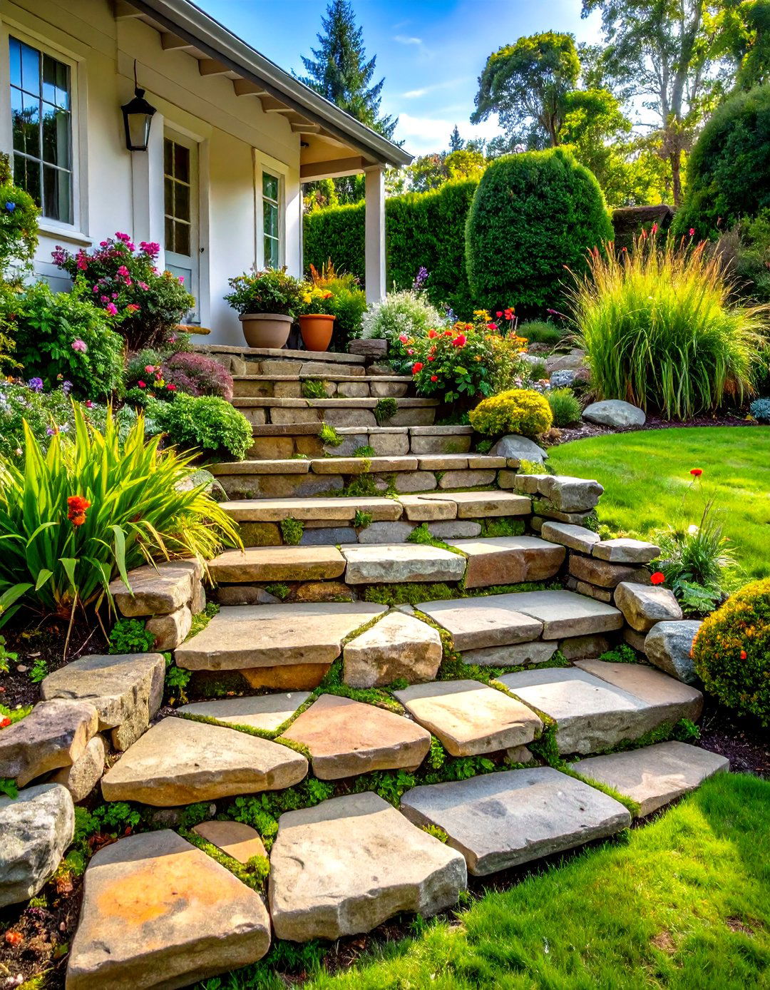 30 Patio Steps Ideas for a Beautiful Yard Entrance - We Love Home Blog