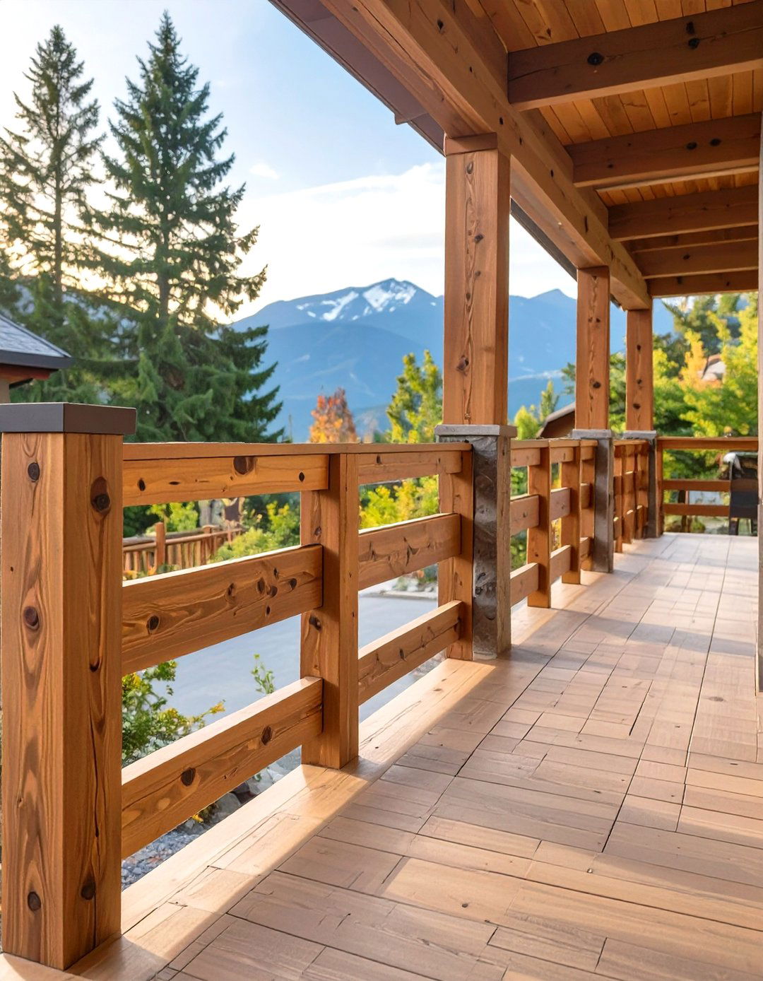30 Wood Front Porch Railing Ideas for Classic Style - We Love Home Blog