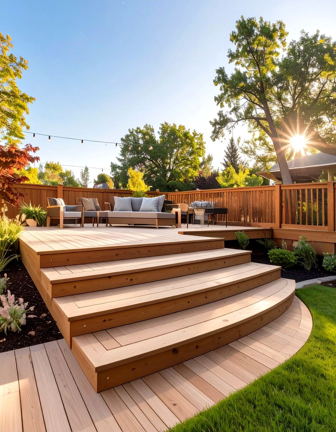 30 Practical Outdoor Deck Steps Ideas for Safe Access - We Love Home Blog