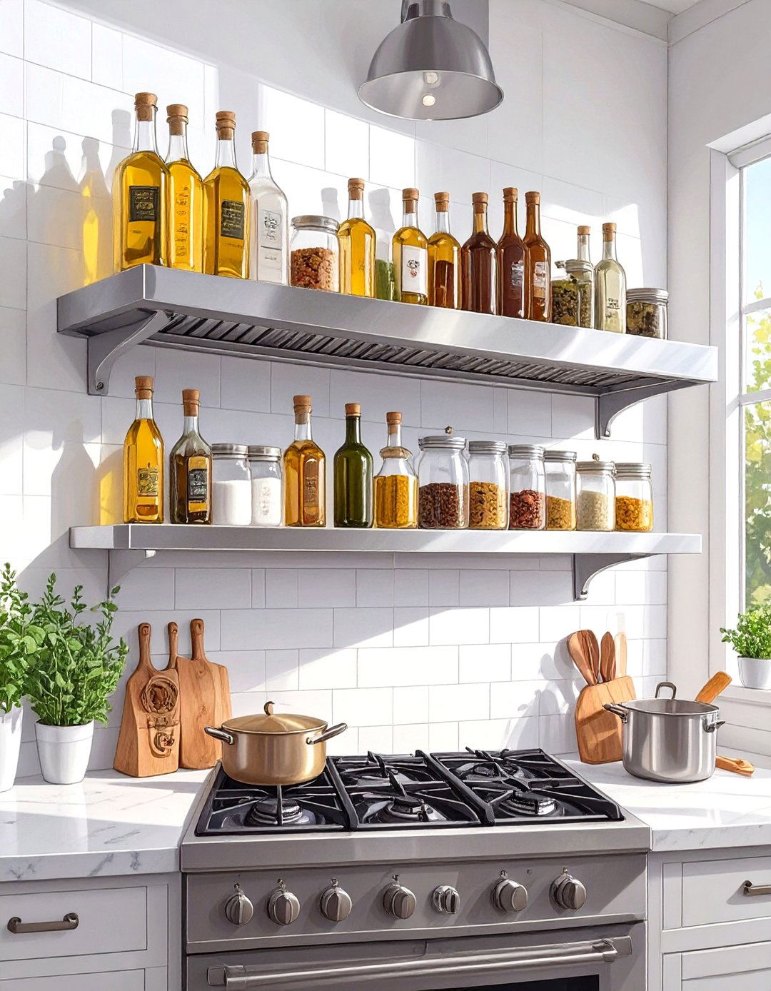 30 Small Kitchen Shelf Ideas for Extra Storage - We Love Home Blog