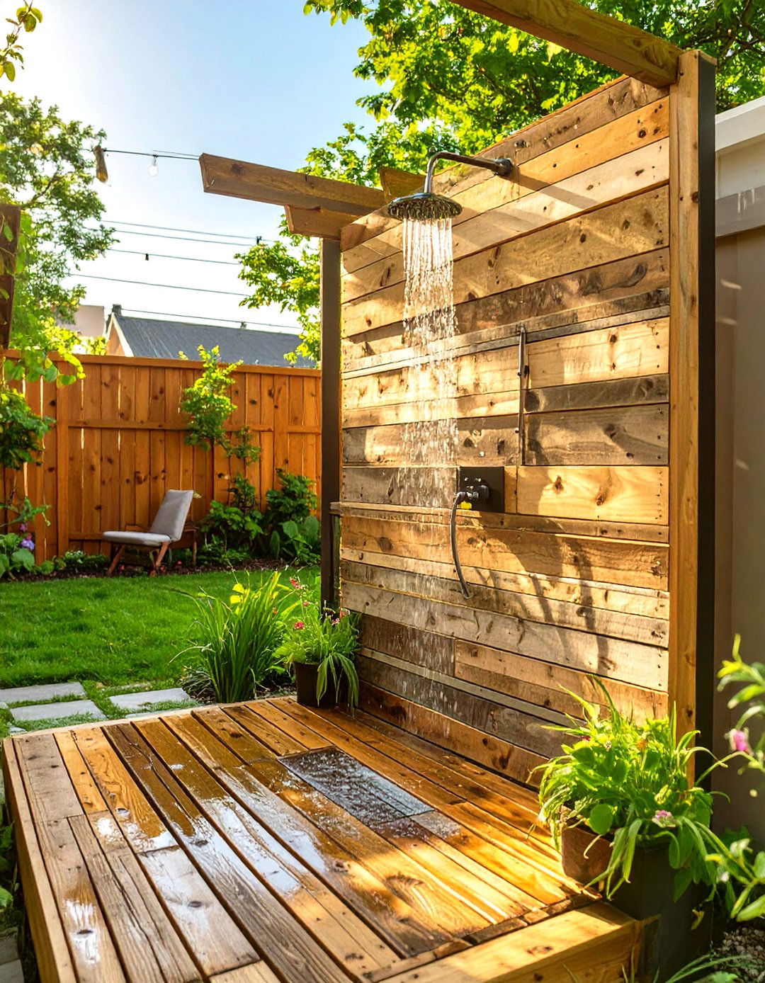 30 Rustic Outdoor Shower Ideas for Your Backyard - We Love Home Blog