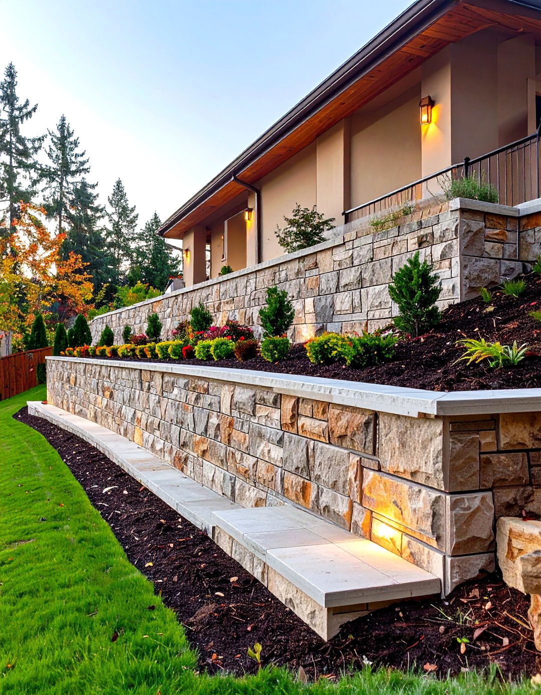 30 Best Patio Retaining Wall Ideas for Your Backyard - We Love Home Blog
