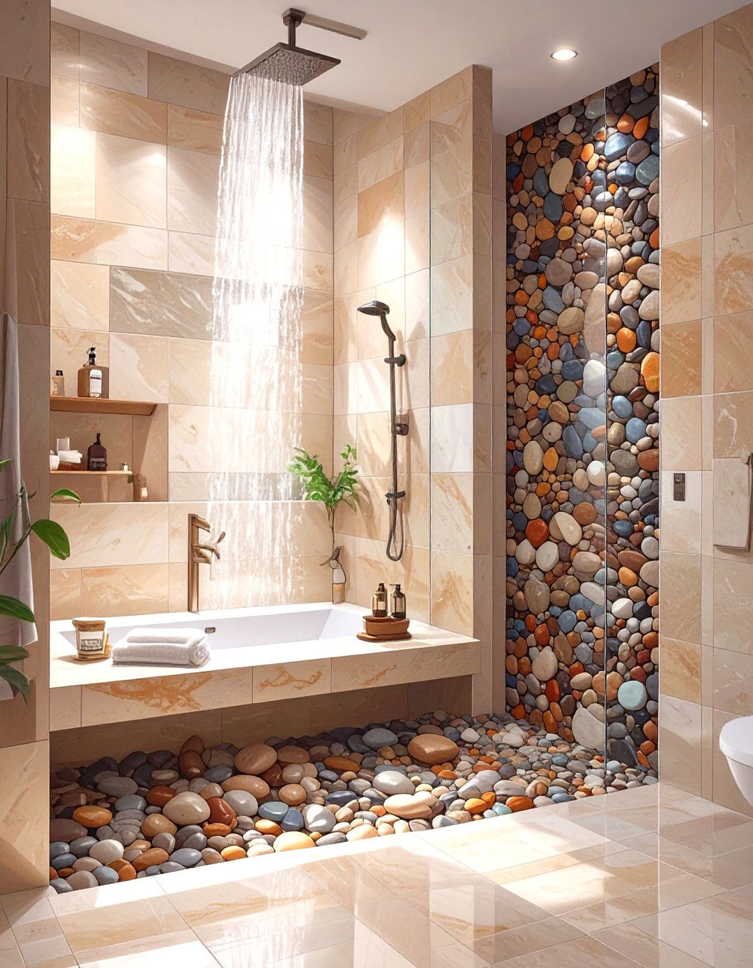 30 Shower Shelf Ideas for a More Functional Bath - We Love Home Blog