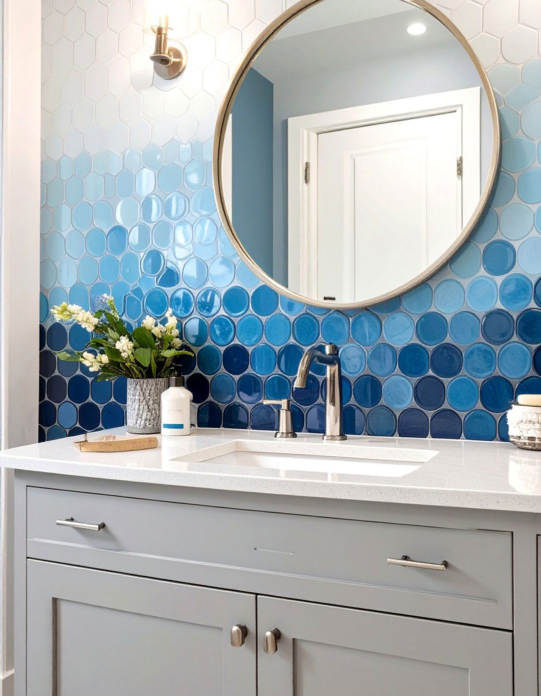 30 Trendy Bathroom Vanity Backsplash Ideas to Explore - We Love Home Blog
