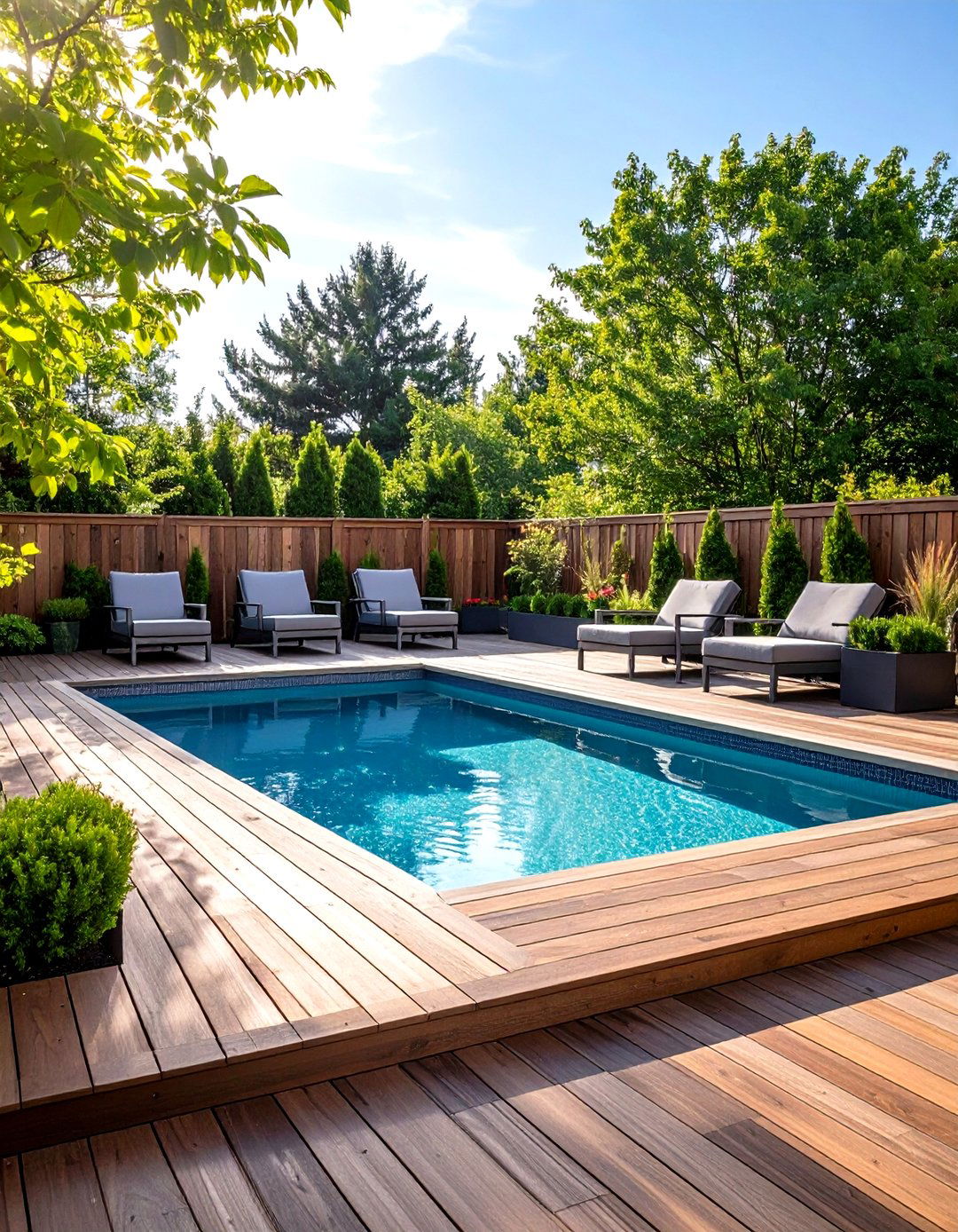 30 Modern Rectangular Pool Landscaping Ideas to Try - We Love Home Blog