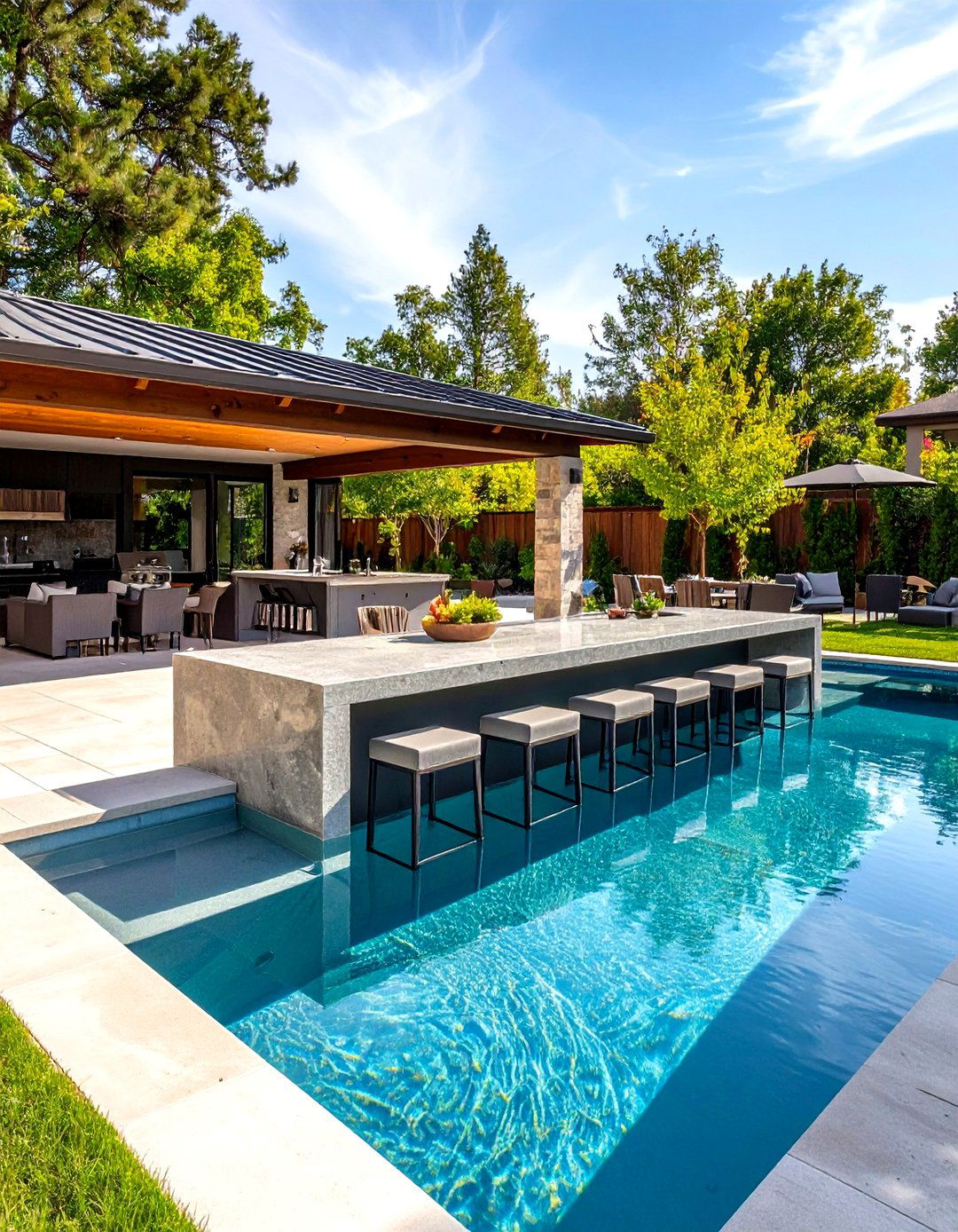 30 Modern Rectangular Pool Landscaping Ideas to Try - We Love Home Blog