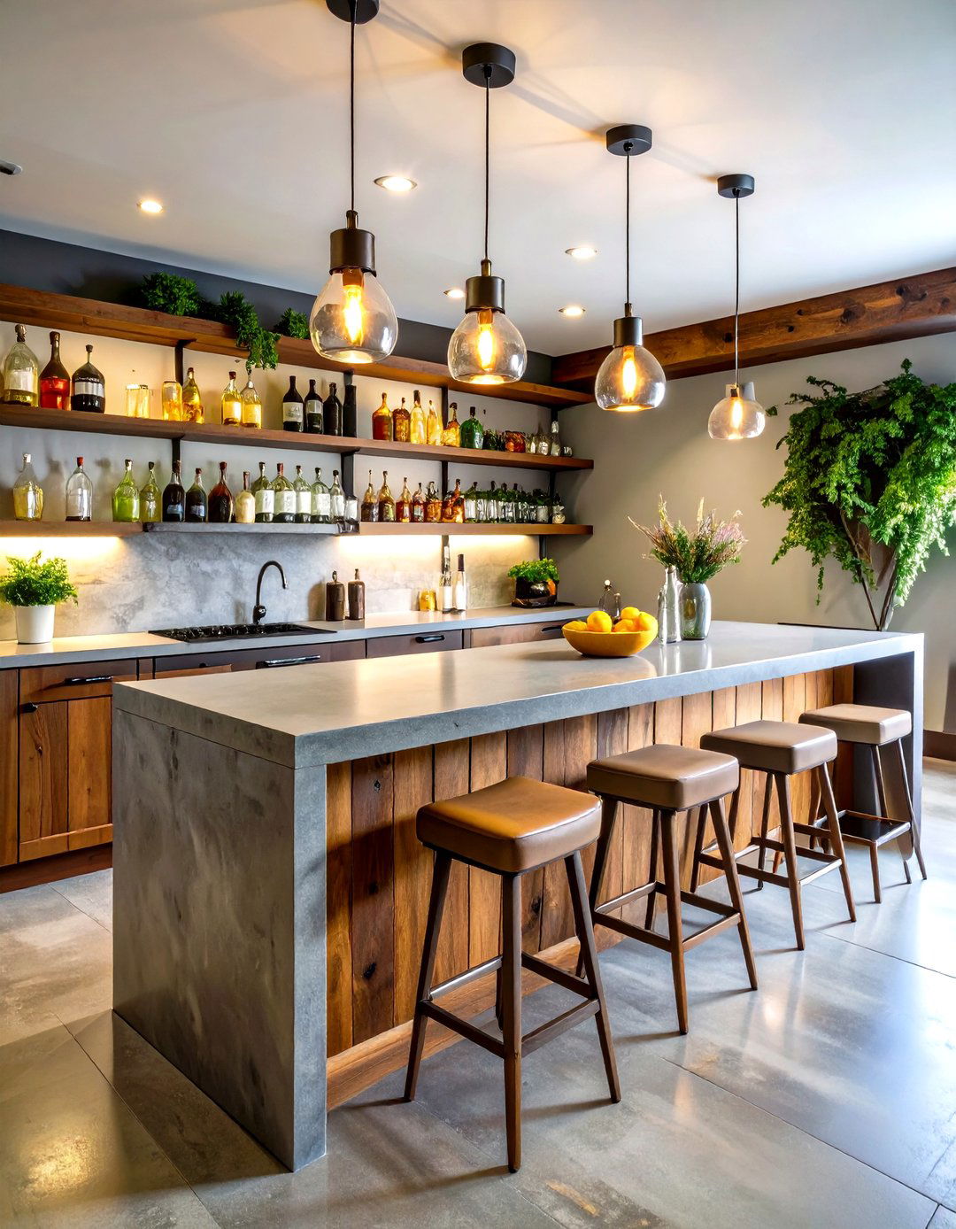 30 Rustic Basement Bar Ideas for Ultimate Entertainment - We Love Home Blog
