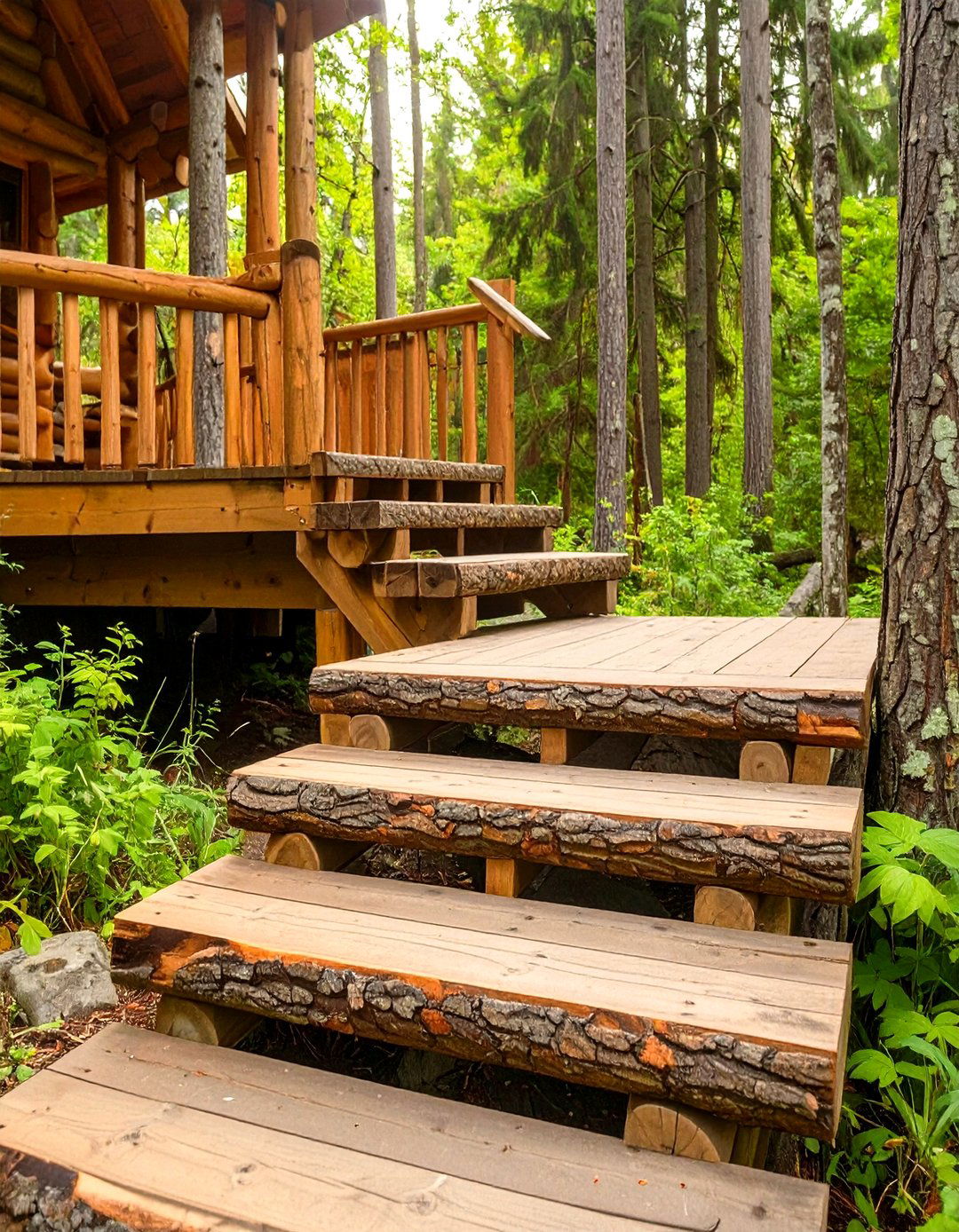 30 Practical Outdoor Deck Steps Ideas for Safe Access - We Love Home Blog