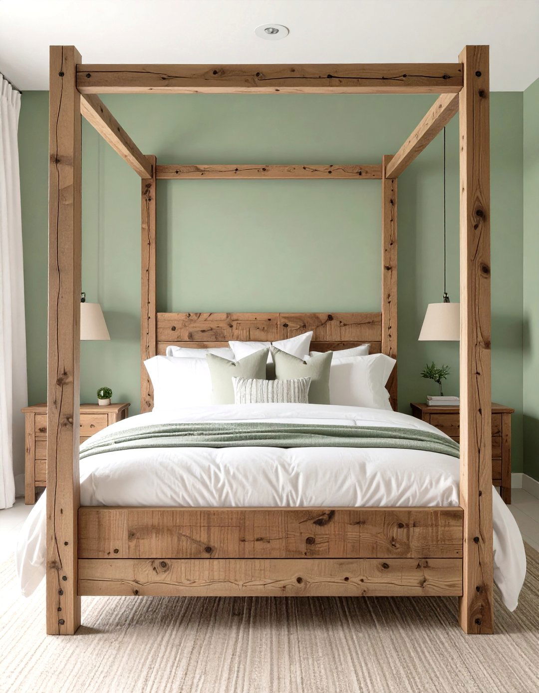 30 Rustic Sage Green Bedroom Ideas for a Calm Home - We Love Home Blog
