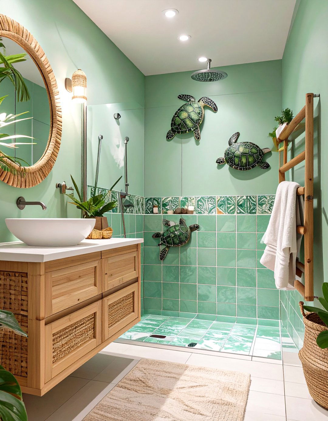 30 Refreshing Beach Bathroom Ideas for a Coastal Vibe - We Love Home Blog