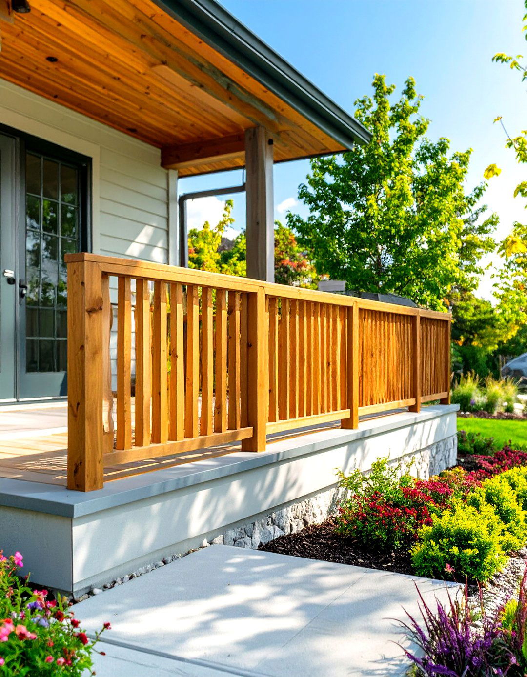 30 Wood Front Porch Railing Ideas for Classic Style - We Love Home Blog