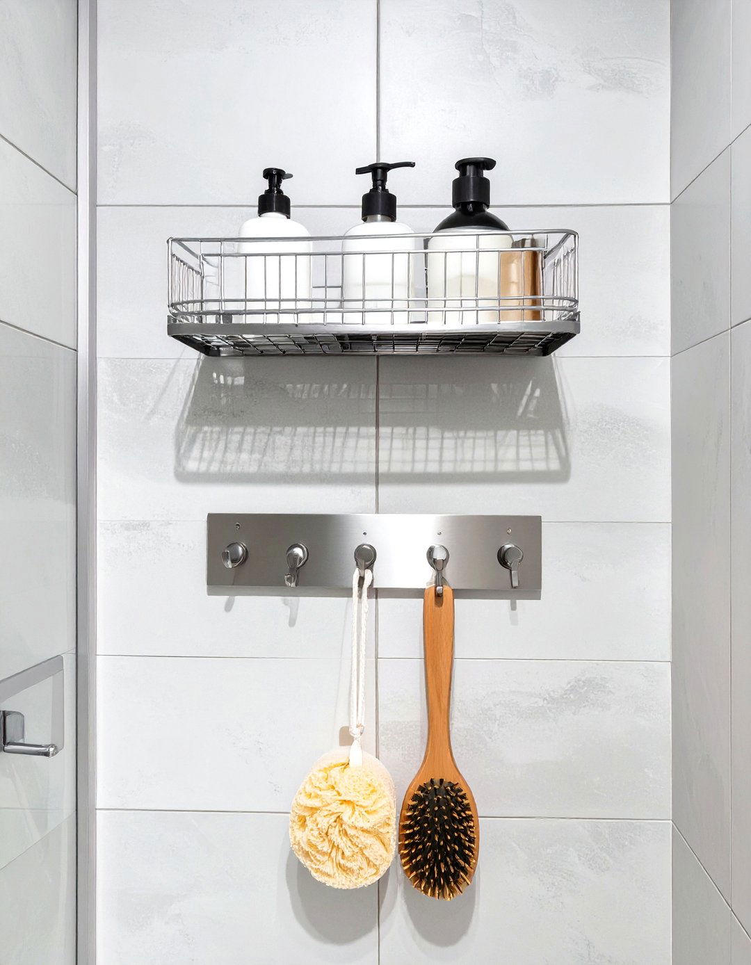 30 Shower Shelf Ideas for a More Functional Bath - We Love Home Blog
