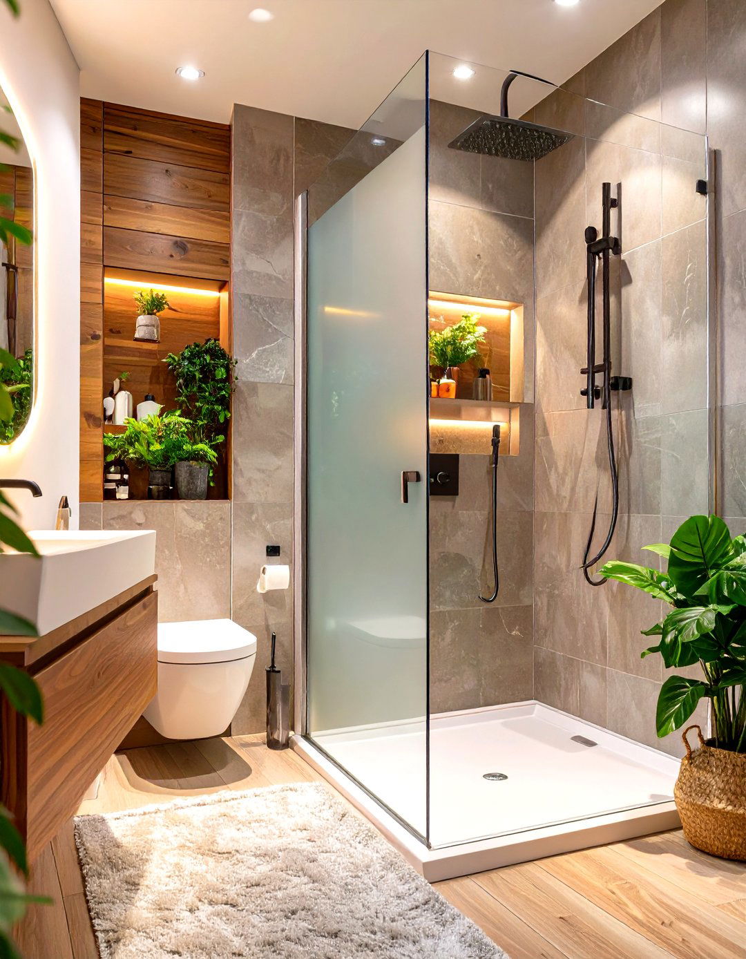 30 Small Bathroom Designs with Shower for Modern Homes - We Love Home Blog