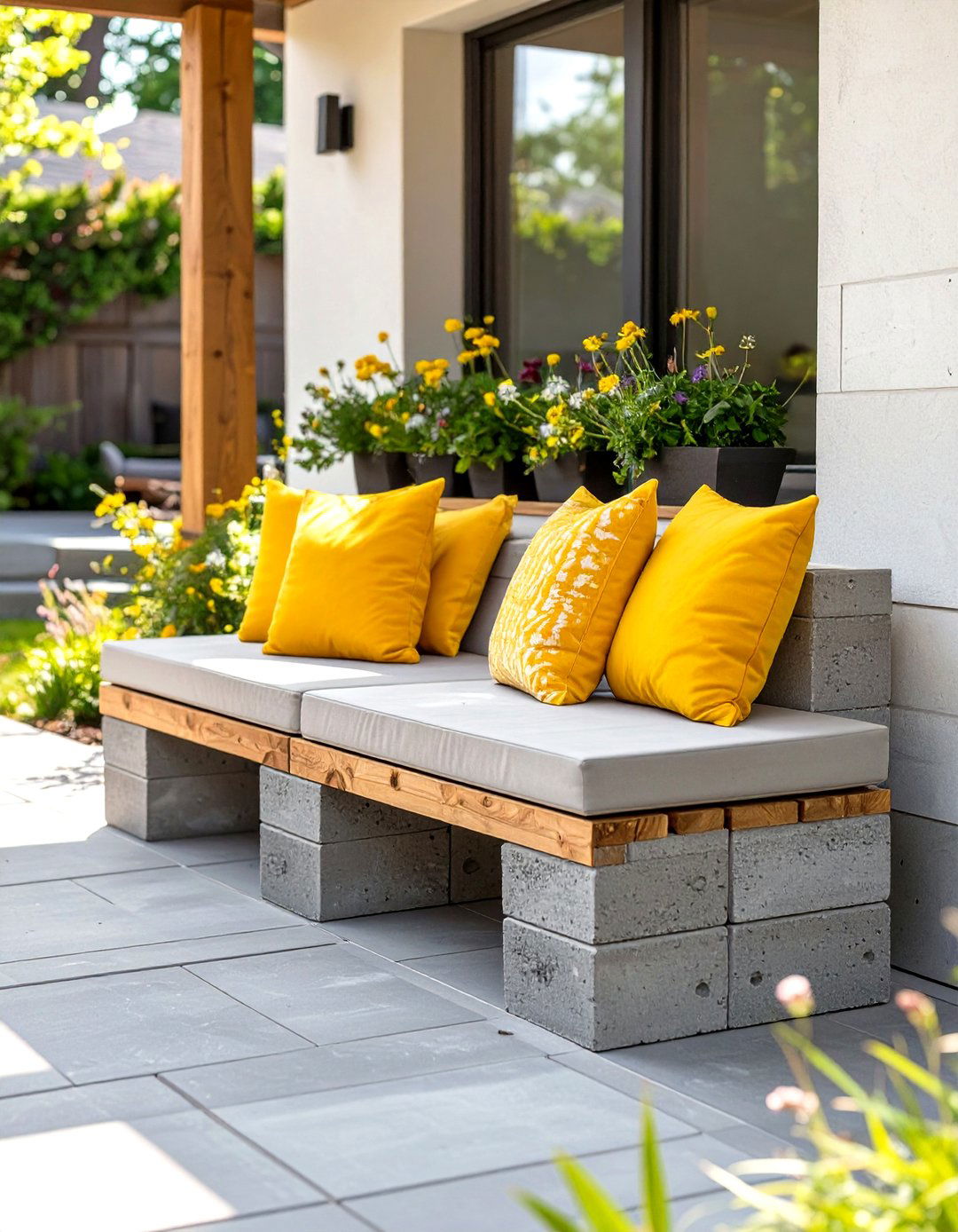 30 Stylish Outdoor Bench Ideas for Your Garden and Patio - We Love Home ...