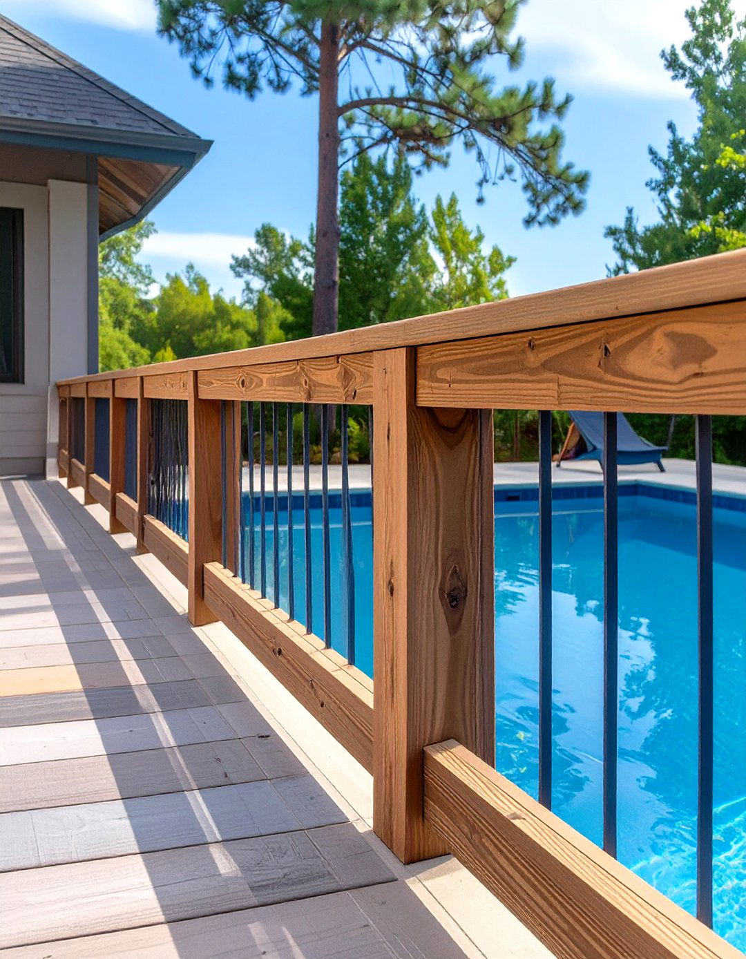 30 Wood Cheap Deck Railing Ideas for Budget Renovation - We Love Home Blog