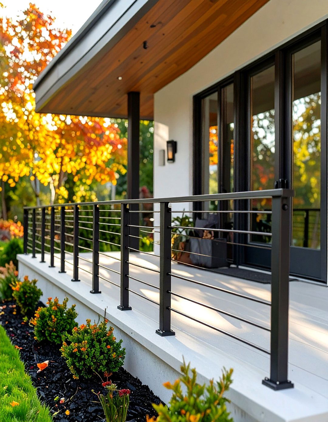 30 Modern Front Porch Railing Ideas for a Fresh Look - We Love Home Blog