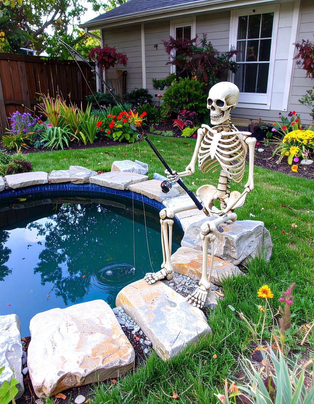 30 Outdoor Skeleton Decoration Ideas for a Spooky Yard - We Love Home Blog