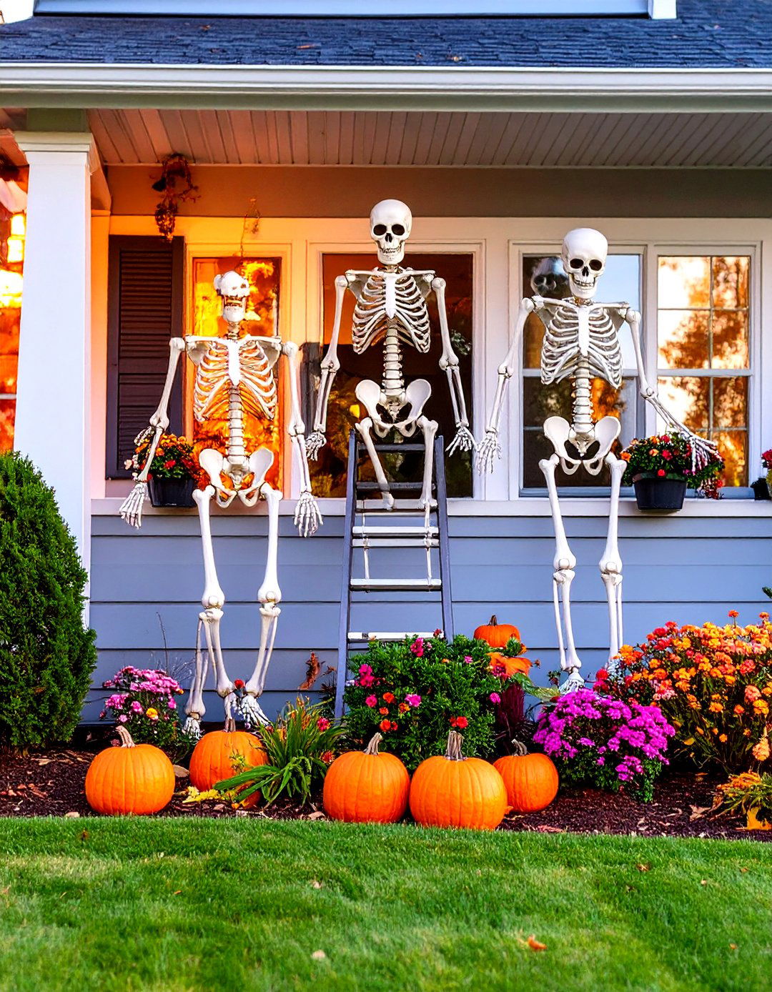 30 Outdoor Skeleton Decoration Ideas for a Spooky Yard - We Love Home Blog