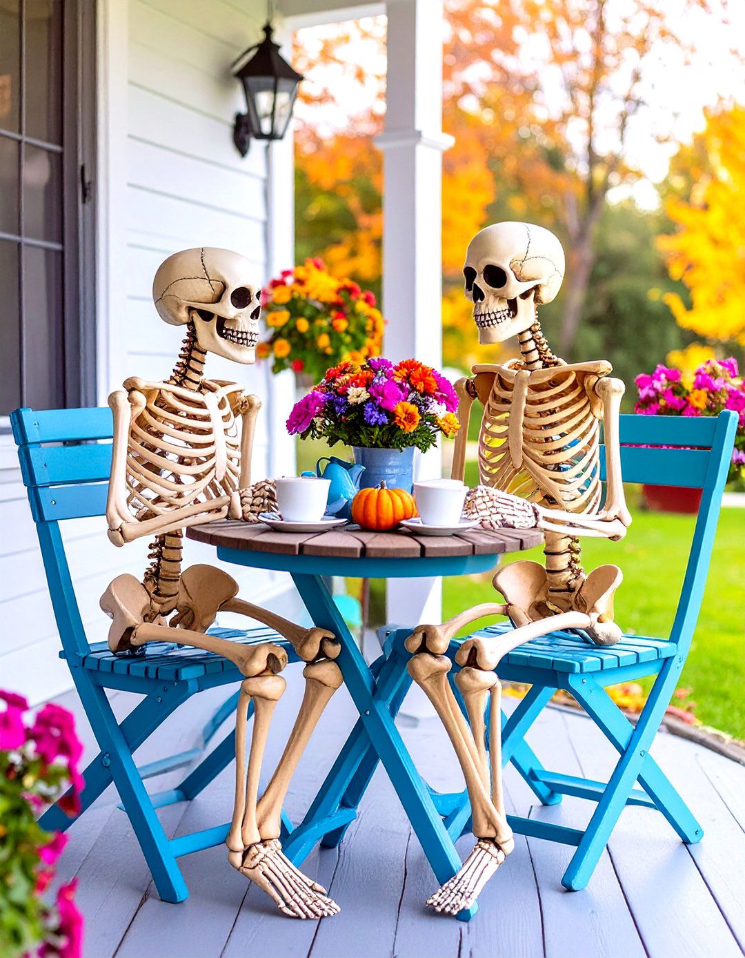 30 Outdoor Skeleton Decoration Ideas for a Spooky Yard - We Love Home Blog
