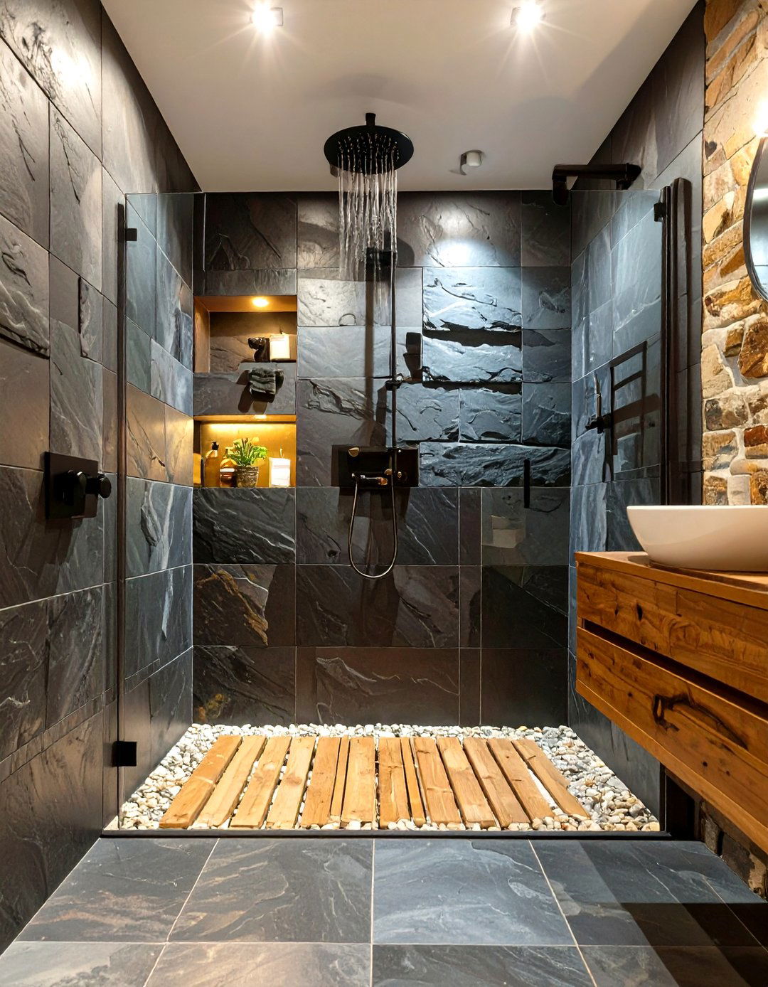 30 Rustic Shower Ideas for a Cozy Farmhouse Feel - We Love Home Blog