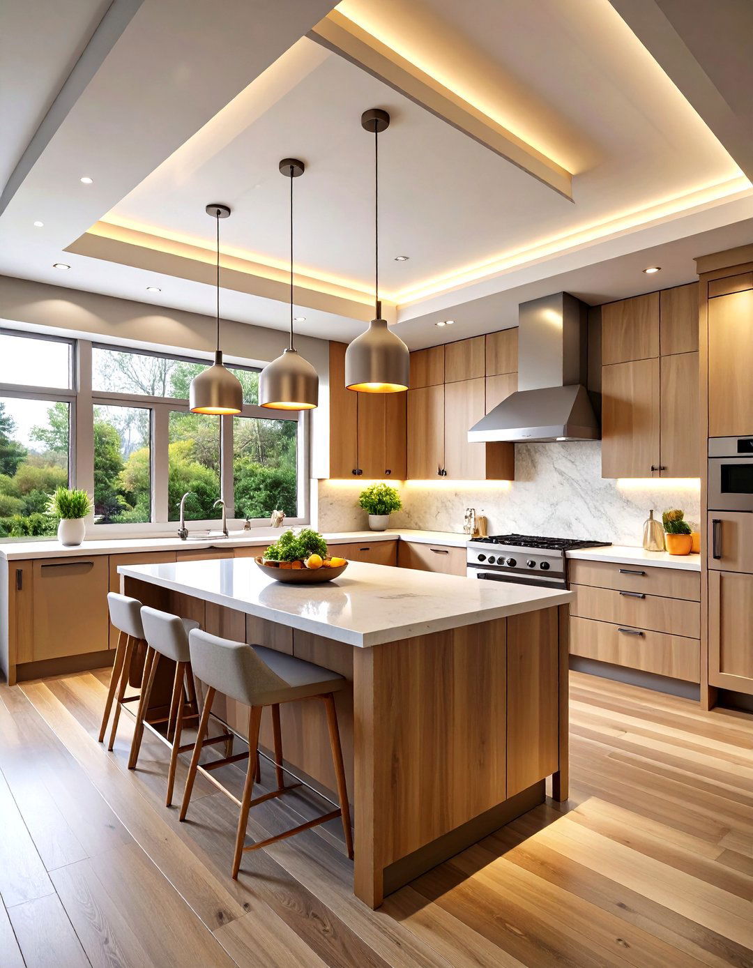 30 Kitchen Ceiling Ideas to Add Style to Your Interior - We Love Home Blog