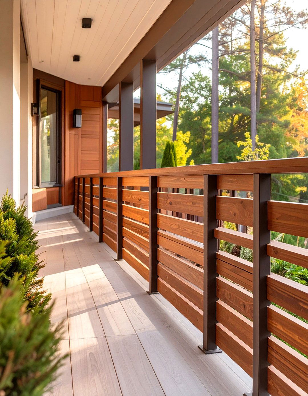30 Wood Front Porch Railing Ideas for Classic Style - We Love Home Blog