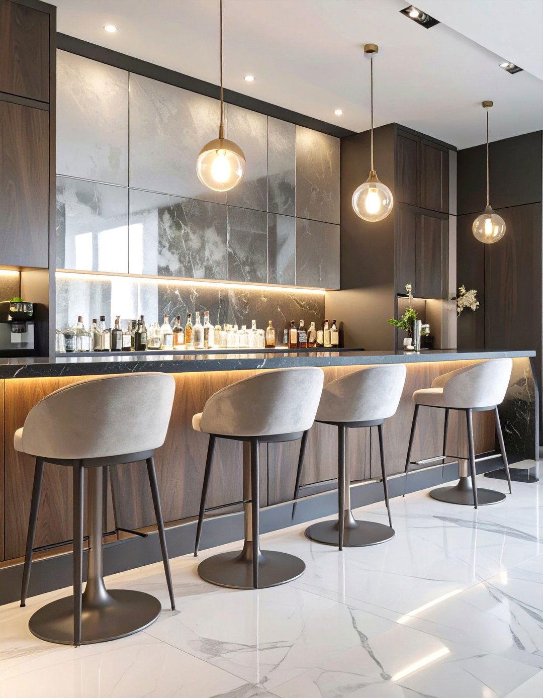 30 Trendy Bar Backsplash Ideas to Upgrade Your Lounge - We Love Home Blog