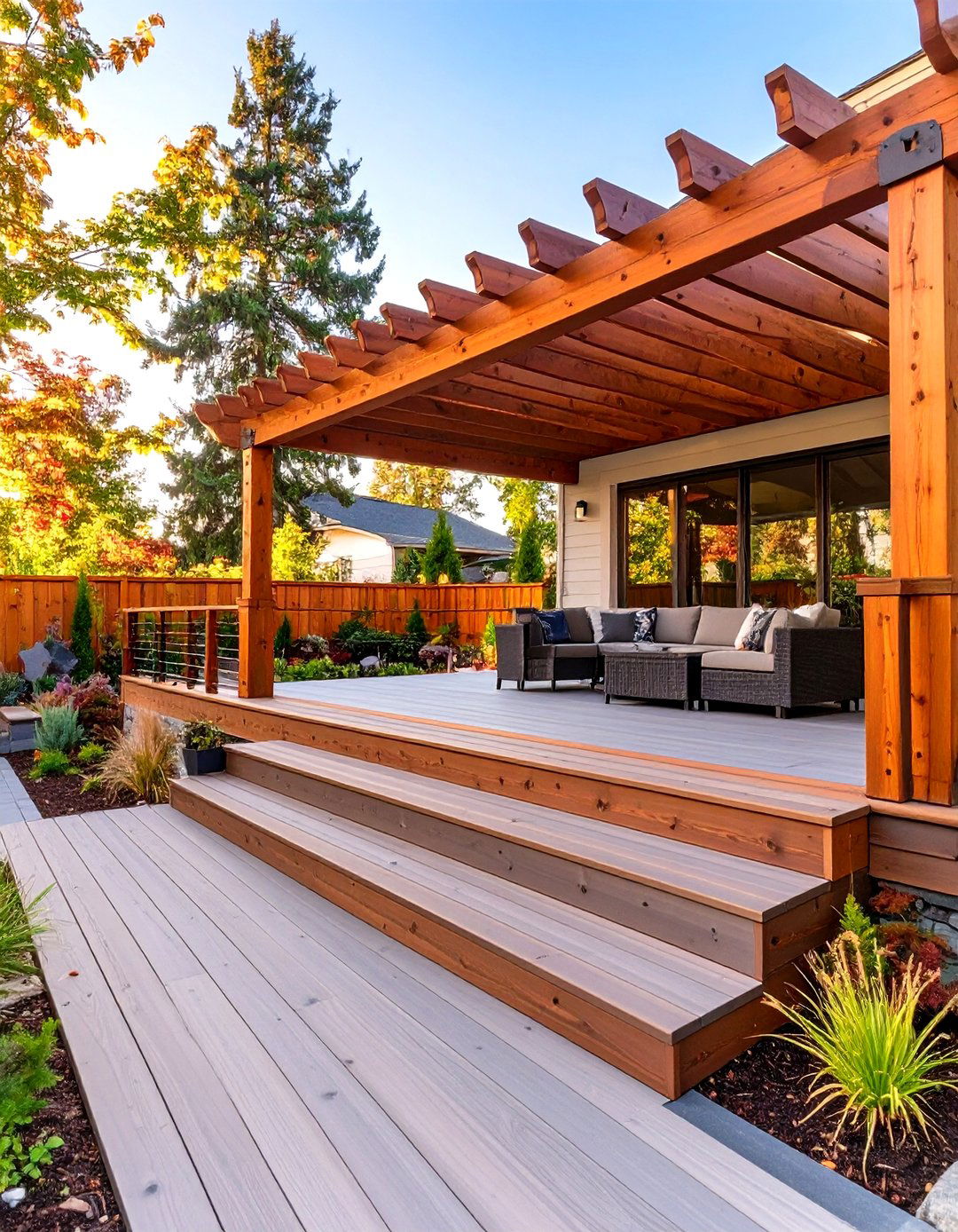 30 Split Level 2 Level Deck Designs for Your Backyard - We Love Home Blog