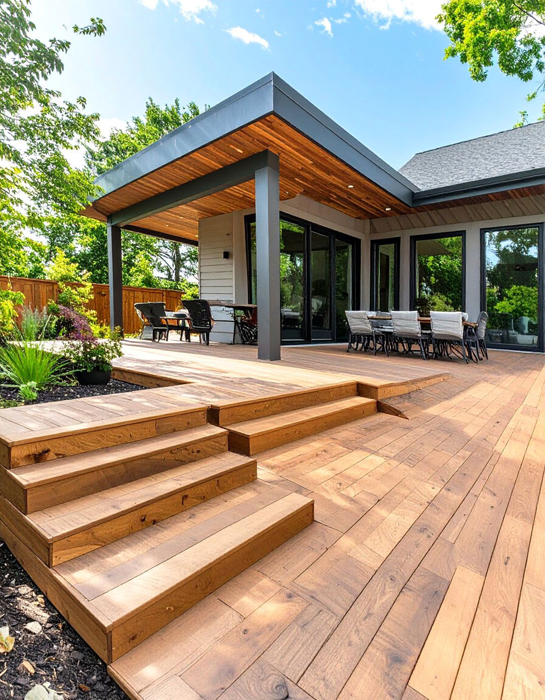 30 Split Level 2 Level Deck Designs for Your Backyard - We Love Home Blog