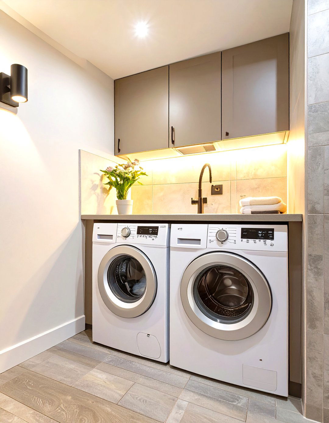 30 Stackable Washer and Dryer Laundry Room Ideas - We Love Home Blog