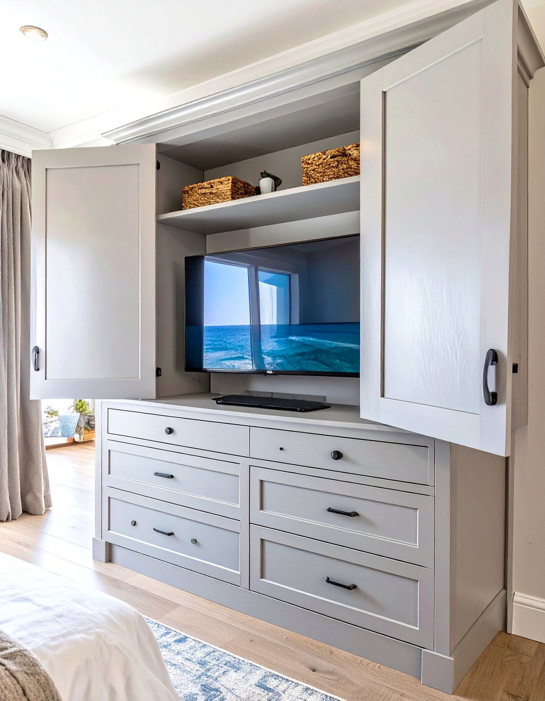 30 TV in Bedroom Ideas for a Cozy Entertainment Setup - We Love Home Blog
