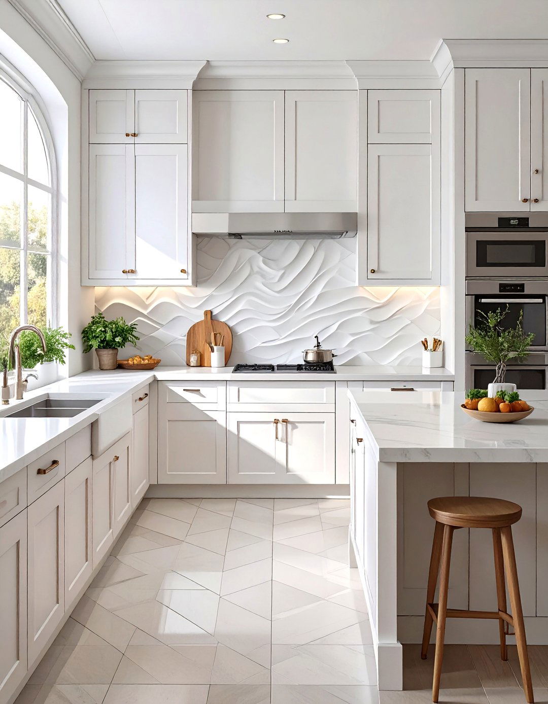 30 Backsplash Ideas for White Cabinets and Quartz Countertops - We Love ...