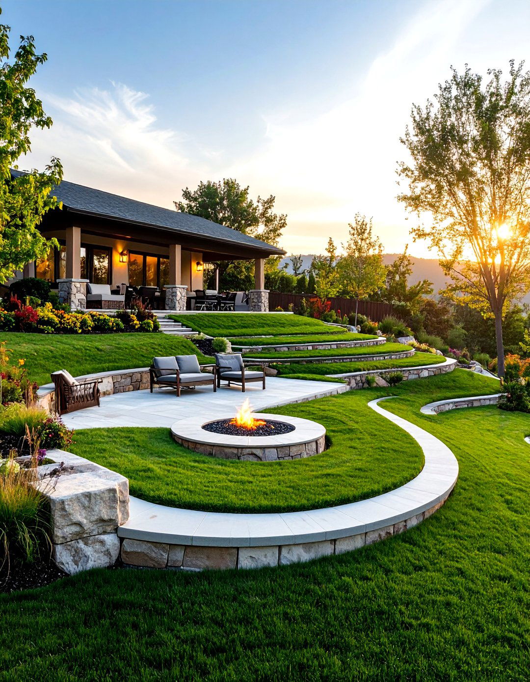 30 Beautiful Hillside Landscaping Ideas for Sloped Yards - We Love Home ...