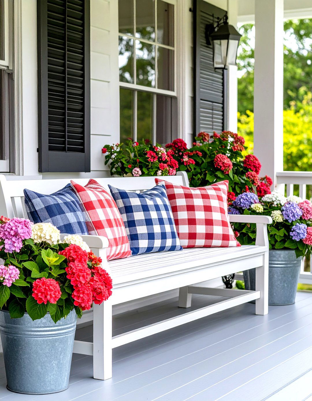 30 Cozy Front Porch Bench Ideas for Your Entryway - We Love Home Blog