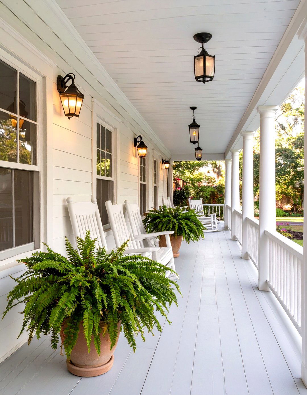 30 Long Front Porch Decorating Ideas for Your Home - We Love Home Blog
