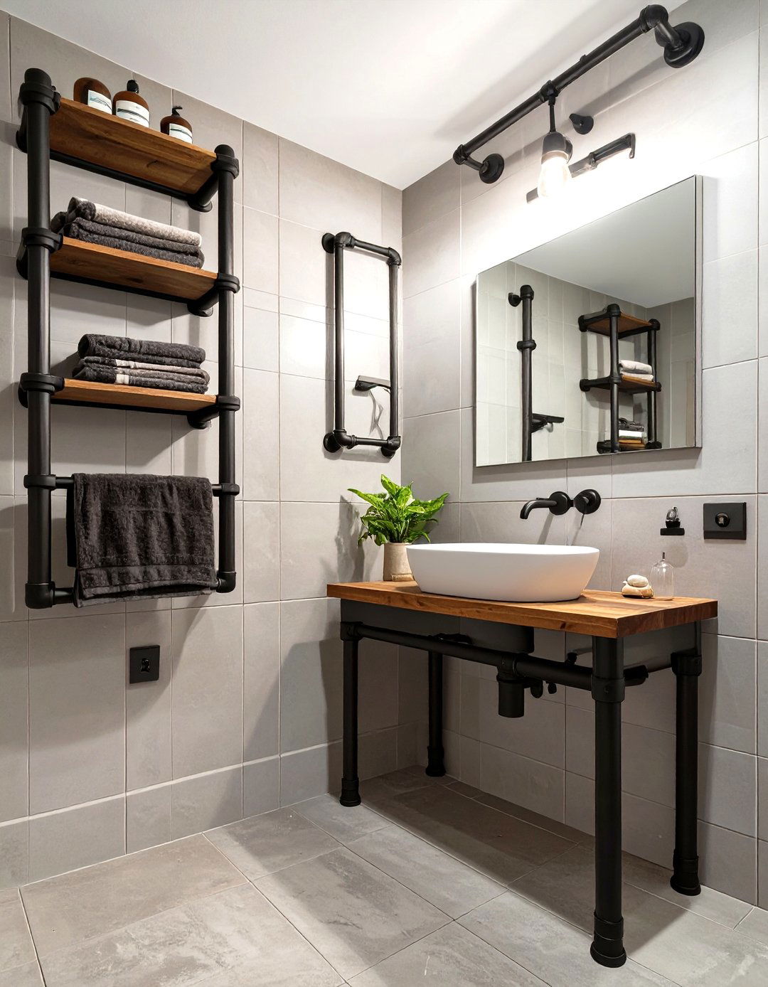 30 Industrial Bathroom Ideas for a Modern, Edgy Vibe - We Love Home Blog