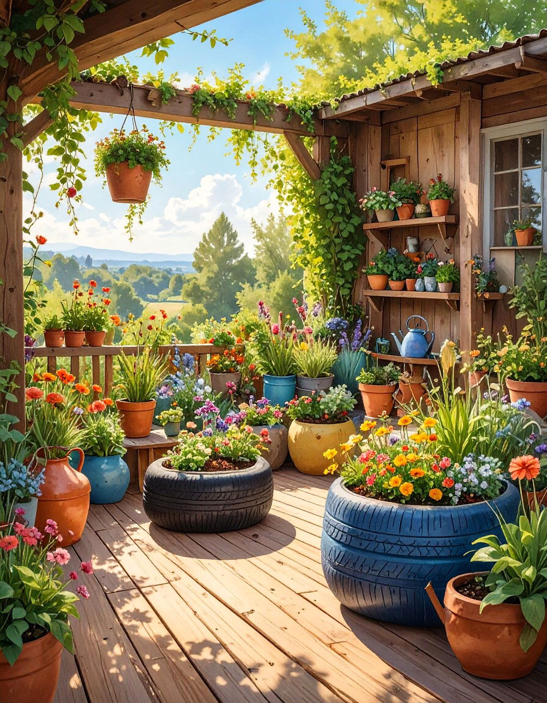 30 Lush Deck Garden Ideas for Your Outdoor Sanctuary - We Love Home Blog