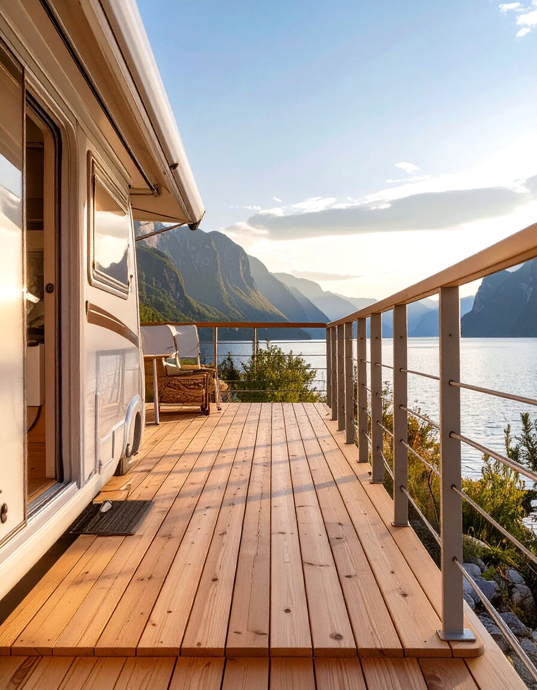 30 Functional DIY Camper Deck Ideas for Easy Camping - We Love Home Blog