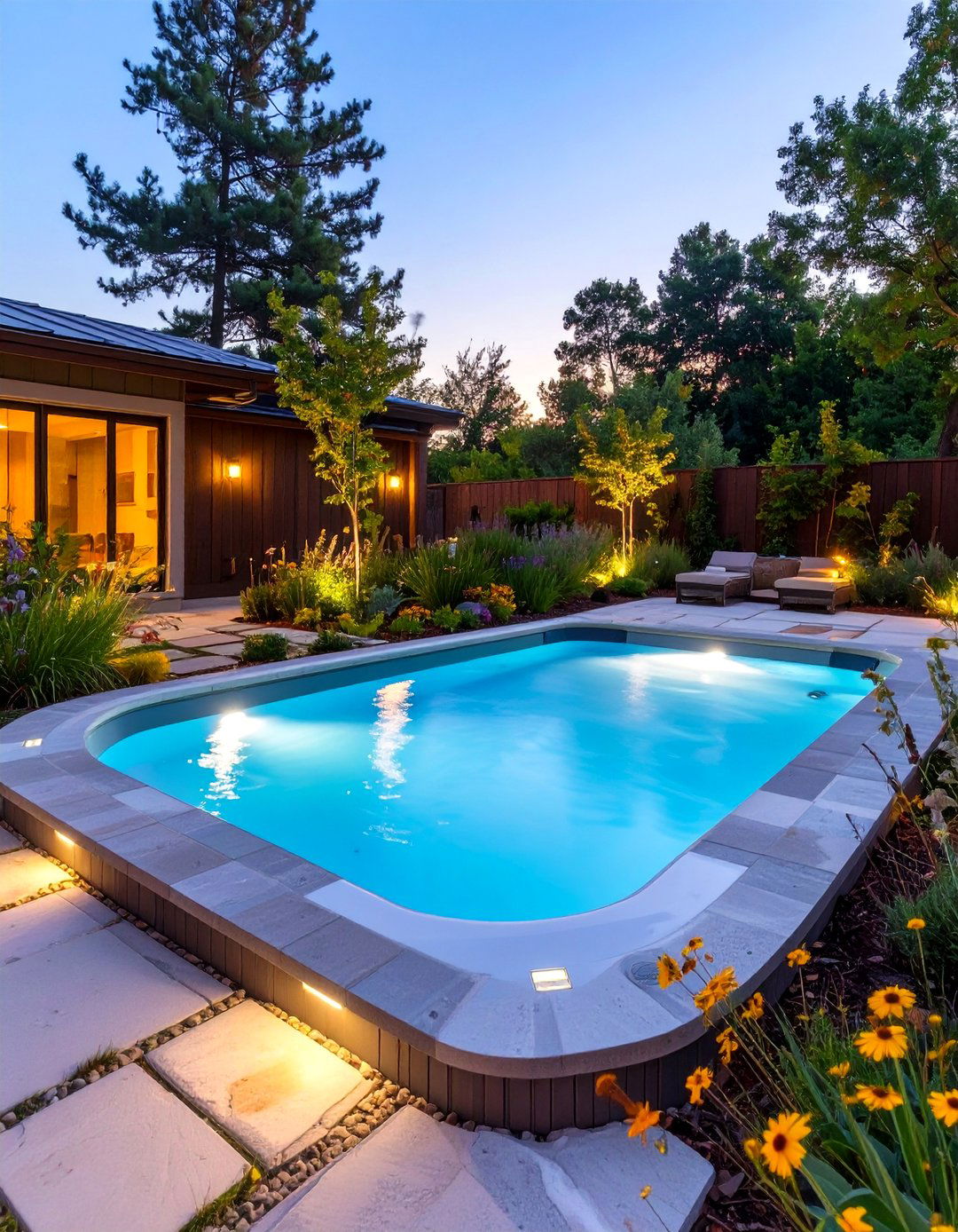 30 Above Ground Swim Spa Landscaping Ideas for You - We Love Home Blog