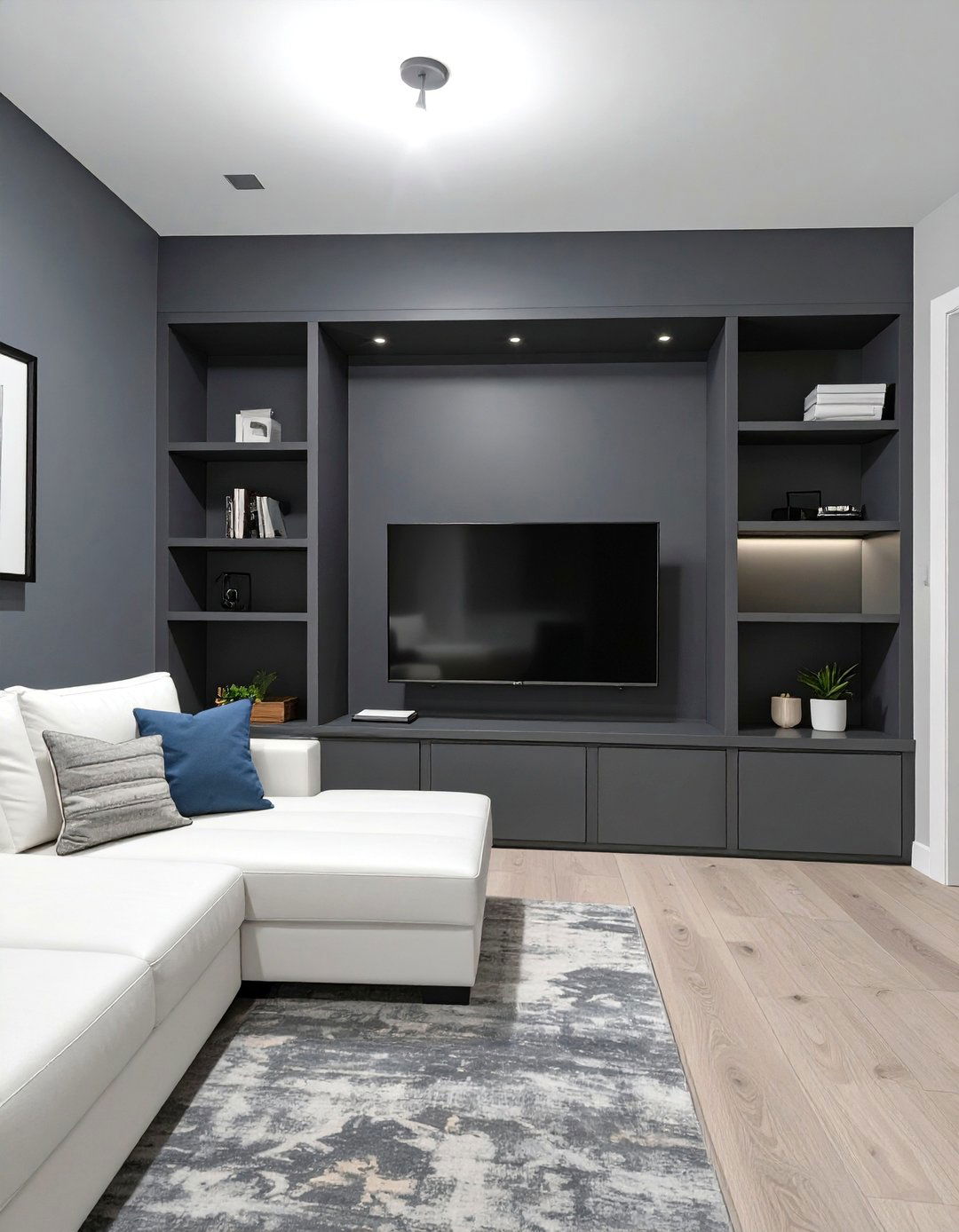 30 Narrow Living Room Ideas With TV for Small Homes - We Love Home Blog