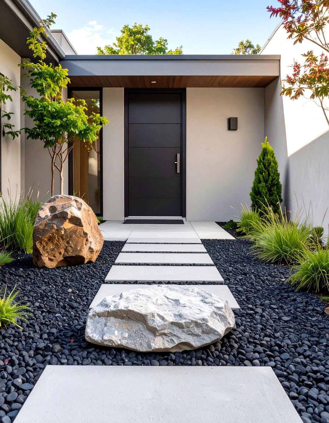 30 Modern Rock Garden Ideas for Low-Maintenance Yards - We Love Home Blog