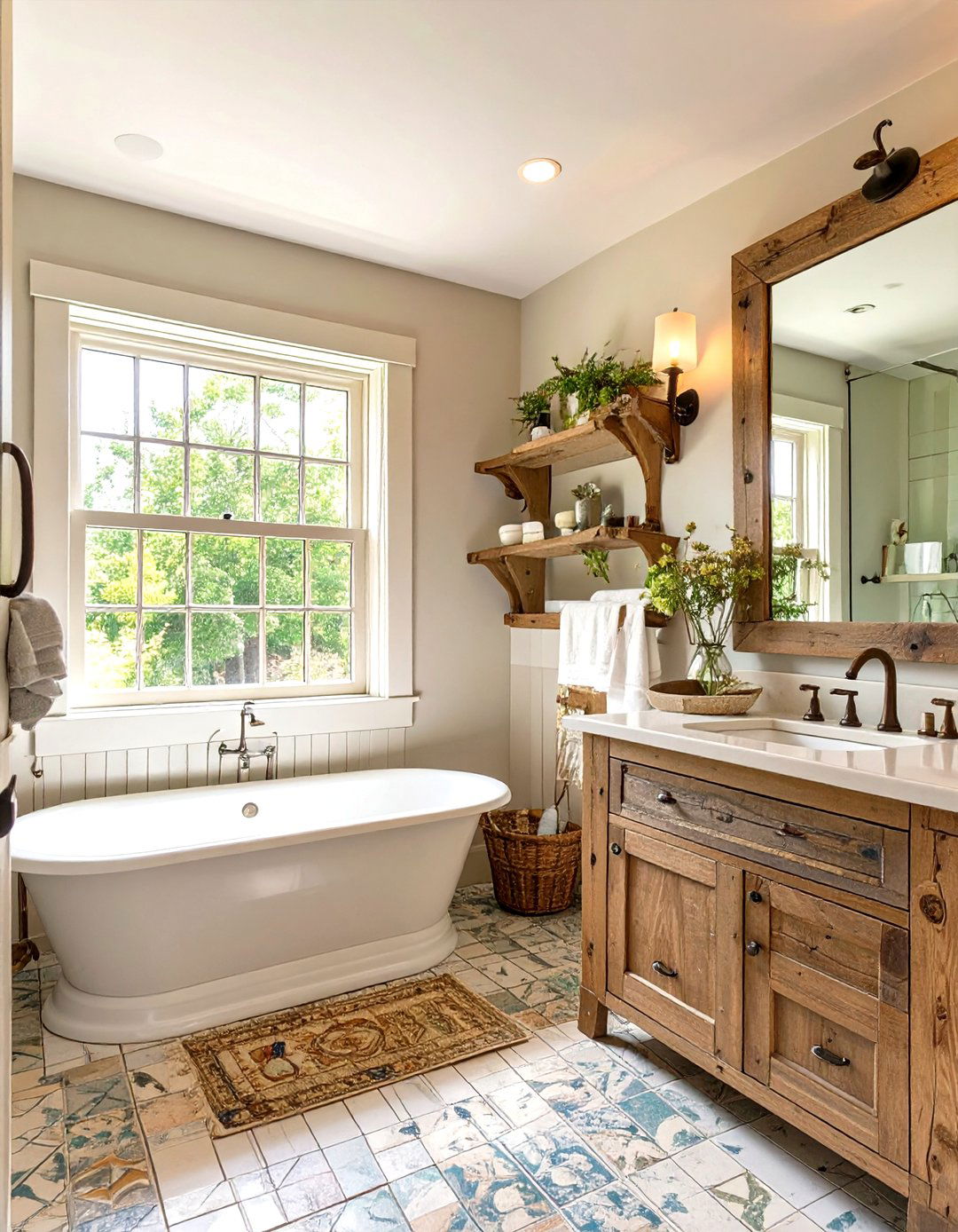 30 Farmhouse Rustic Bathroom Ideas - We Love Home Blog