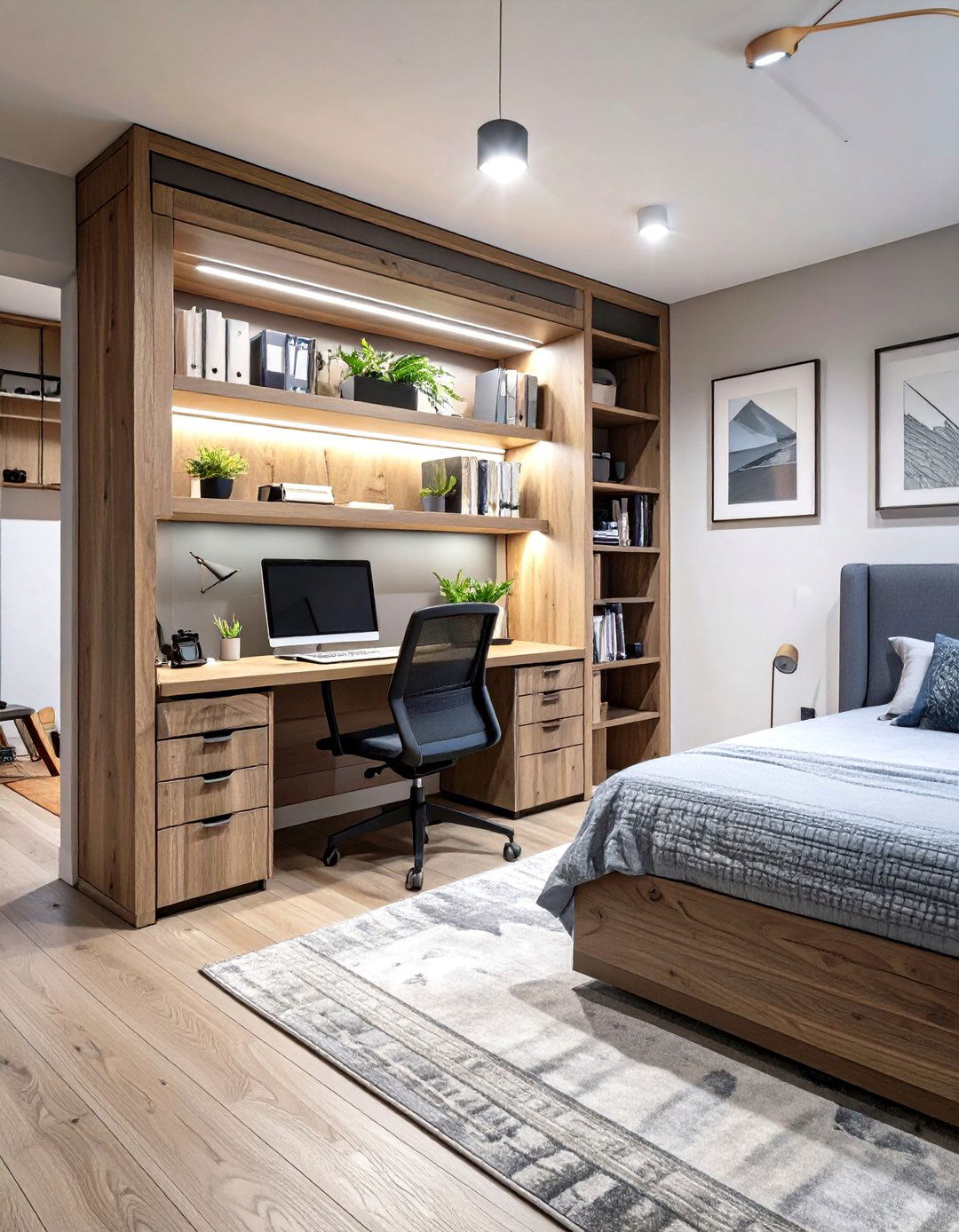30 Bright Basement Office Ideas No Windows Required - We Love Home Blog