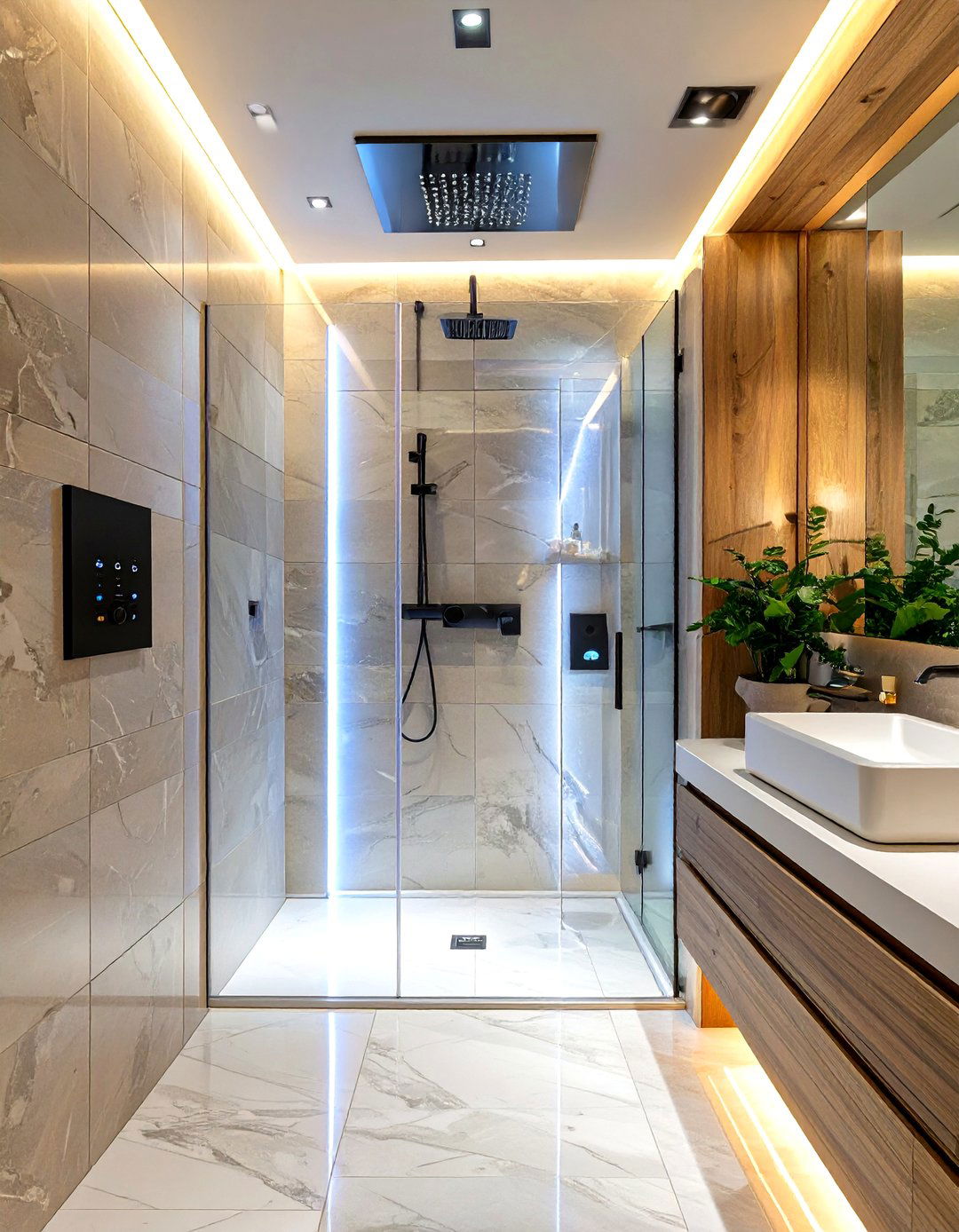 30 Doorless Walk-In Shower Ideas for Modern Homes - We Love Home Blog