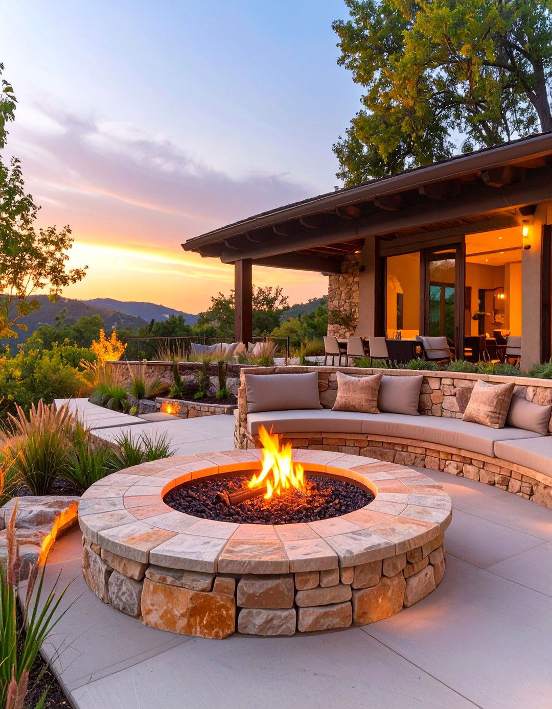 30 Country Backyard Rustic Fire Pit Ideas for Cozy Nights - We Love ...