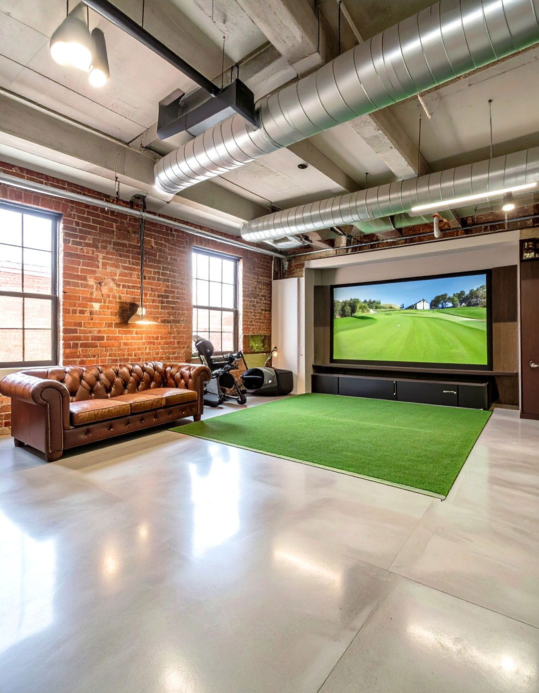 30 High-Tech Garage Golf Simulator Ideas for Enthusiasts - We Love Home ...