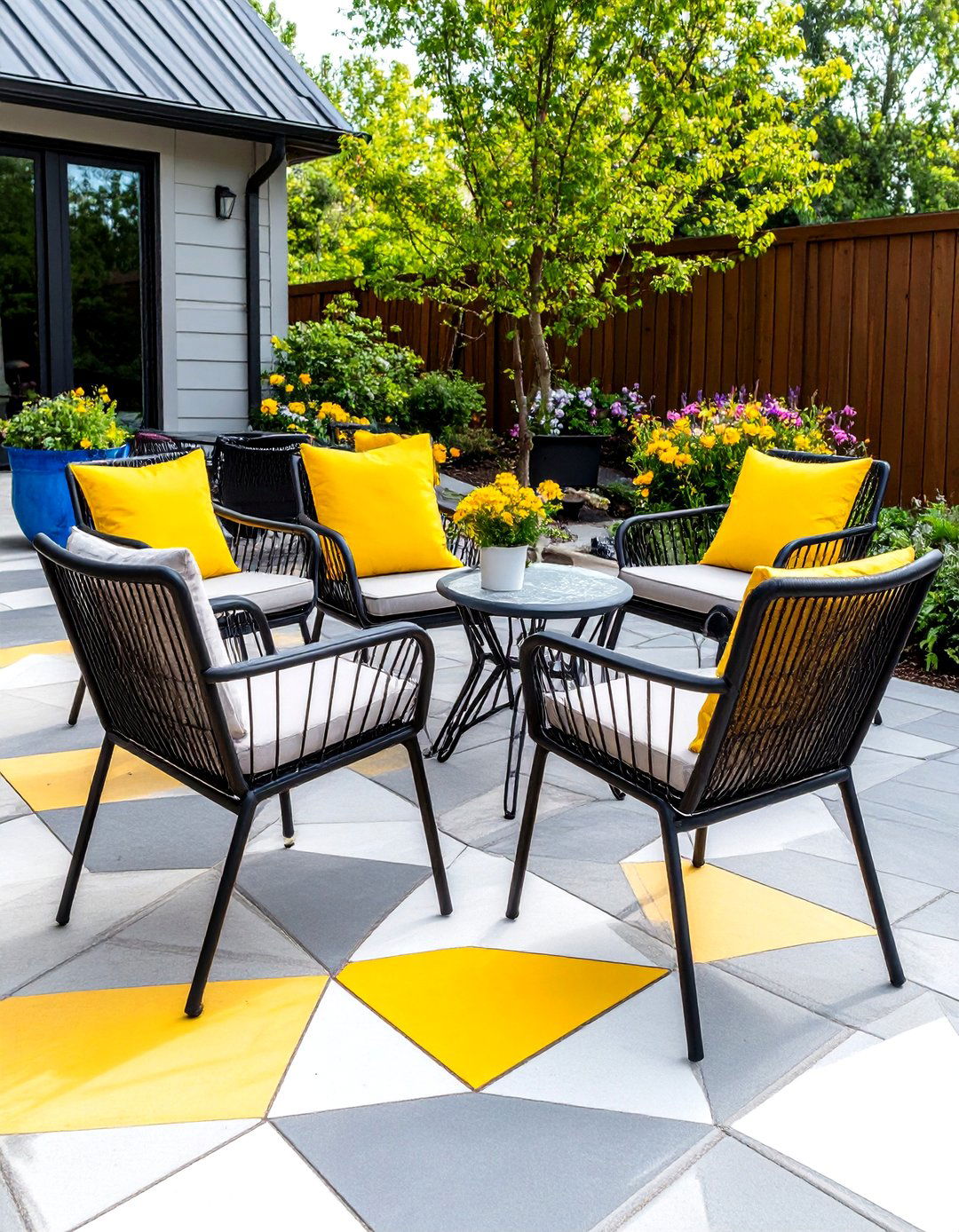 30 Inexpensive Ways to Cover Concrete Patio Ideas - We Love Home Blog
