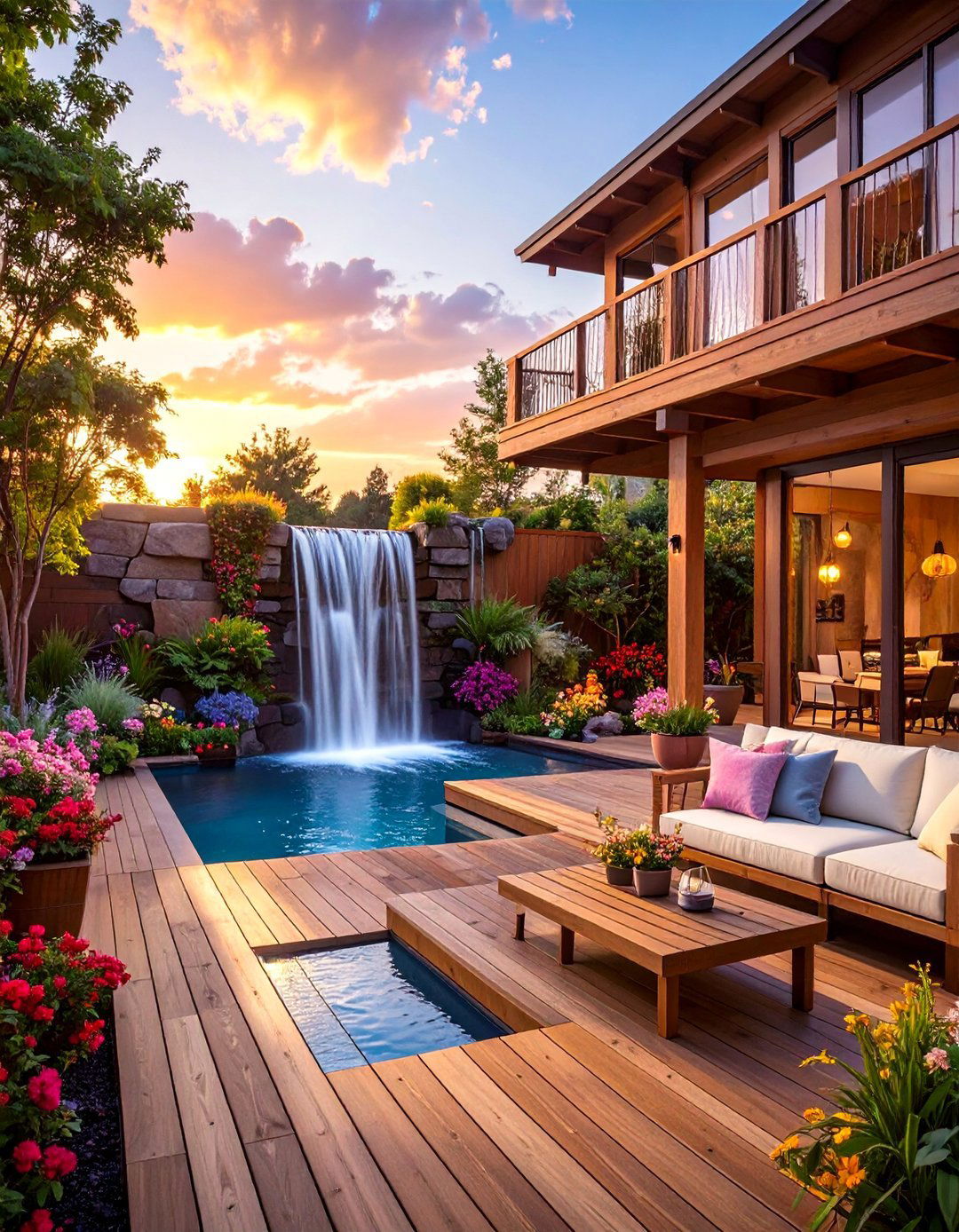 30 Modern AI Waterfall Garden Ideas for Your Yard - We Love Home Blog