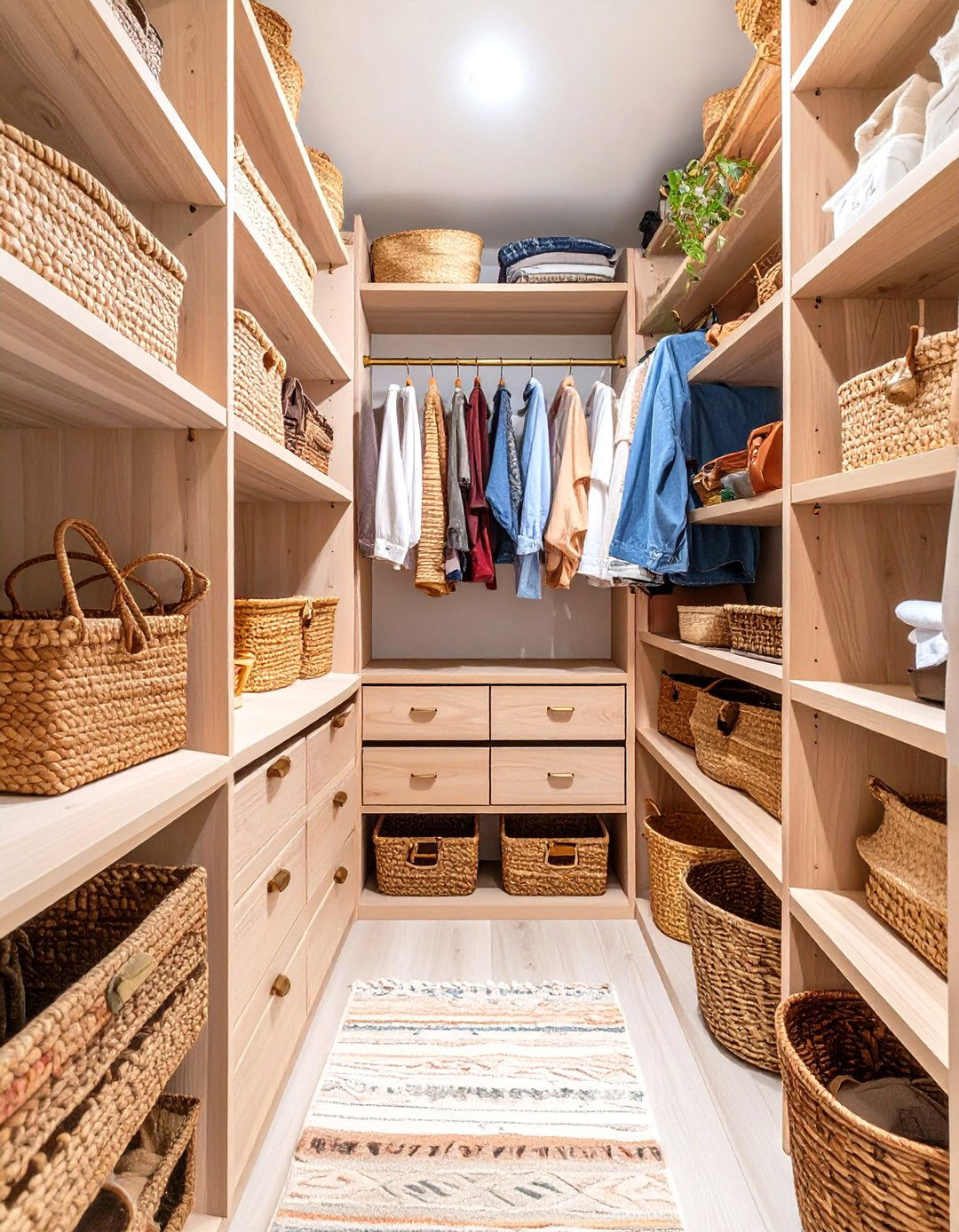 30 Narrow Walk in Closet Ideas to Maximize Space - We Love Home Blog